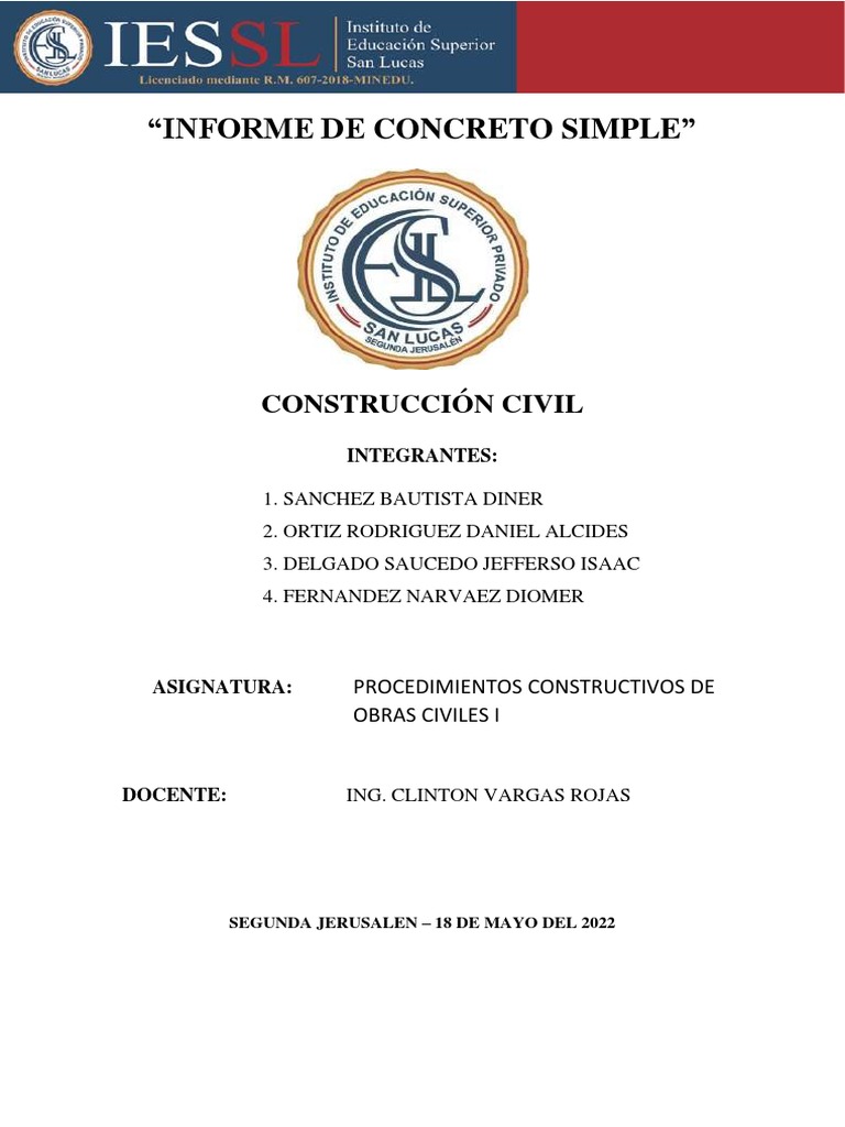 Concreto Simple | Descargar gratis PDF | Hormigón | Fundación (Ingeniería)