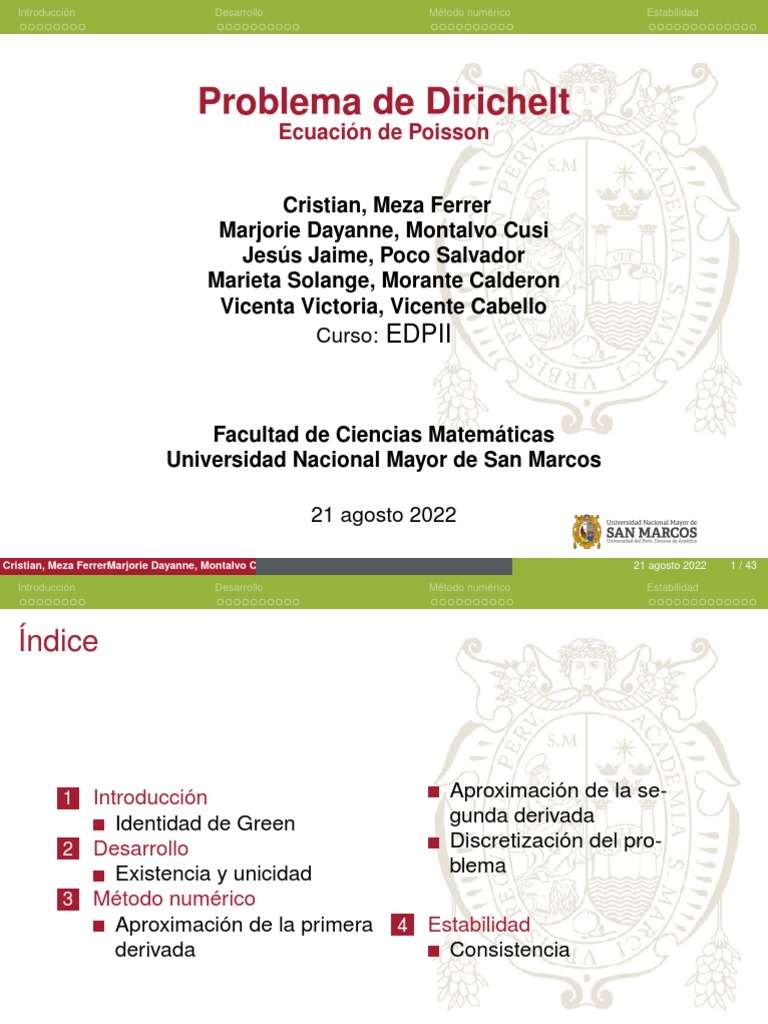 Presentaci N UNAL | PDF | Espacio de Hilbert | Análisis numérico