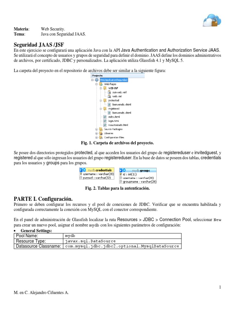 WebSec 6 Seguridad JAAS | PDF | Autenticación | Usuario (informática)