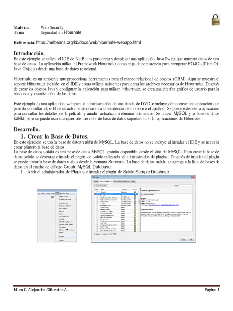 WebSec Hibernate | PDF | Mi sql | Java (lenguaje de programación)