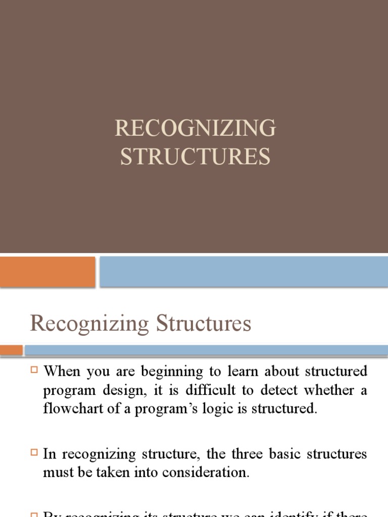 Recognizing Structures | PDF | Control Flow | Computer Science