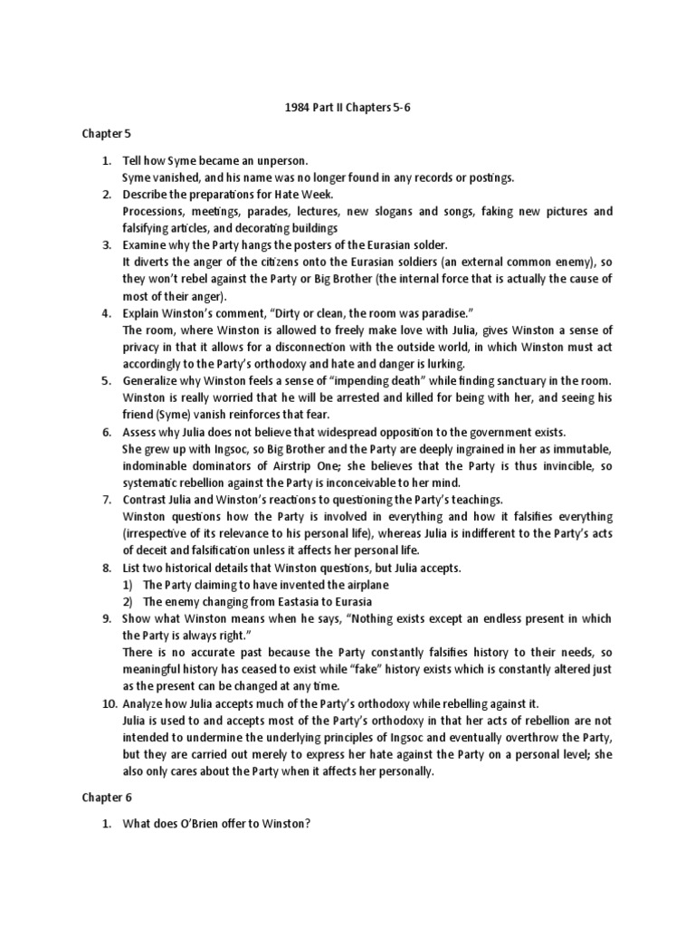 1984 Part II Chapters 5 6 | Download Free PDF | Falsifiability