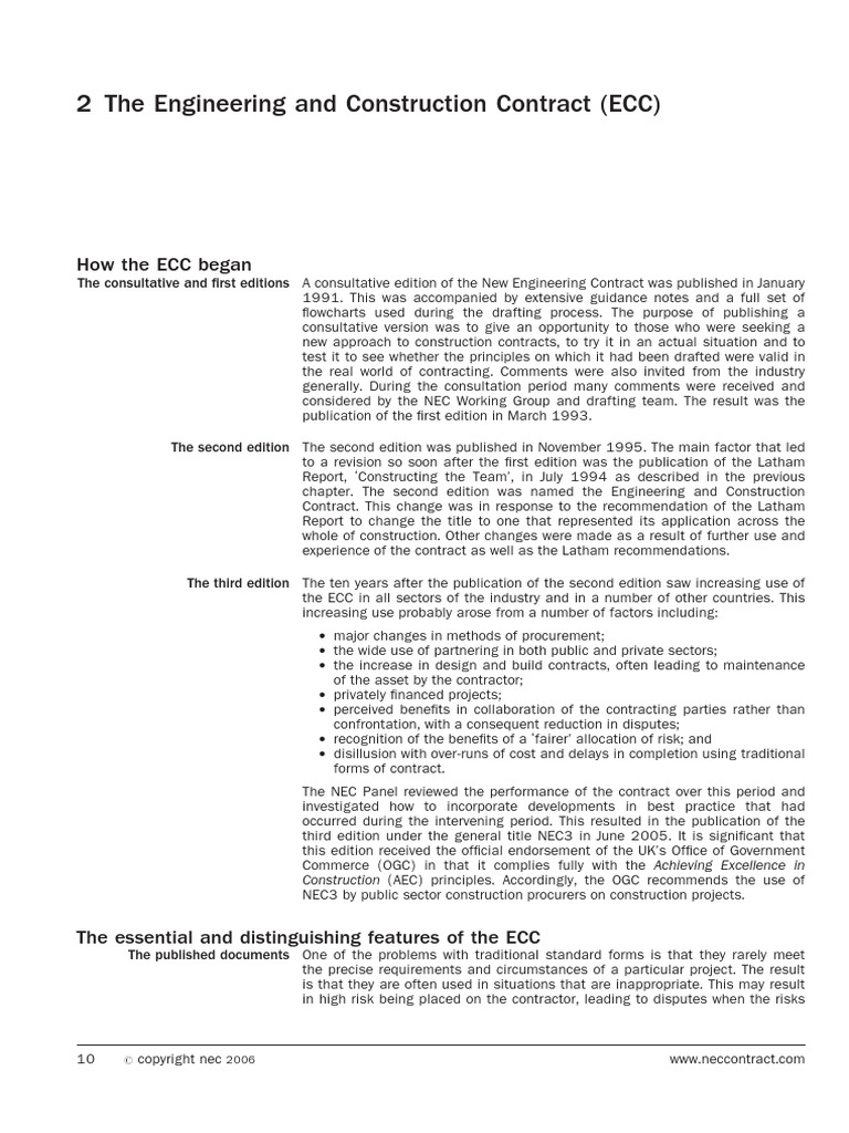 2 The Engineering and Construction Contract (ECC) | PDF | Employment ...