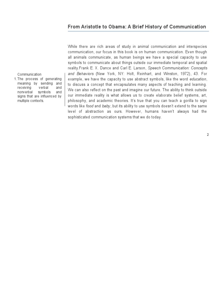 Module 1 Reading - A Brief History of Communication | PDF | Rhetoric ...