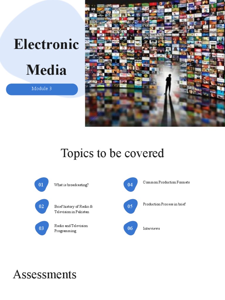 Module 3 - Electronic Media - Part 1 | PDF | Mass Media | Broadcasting