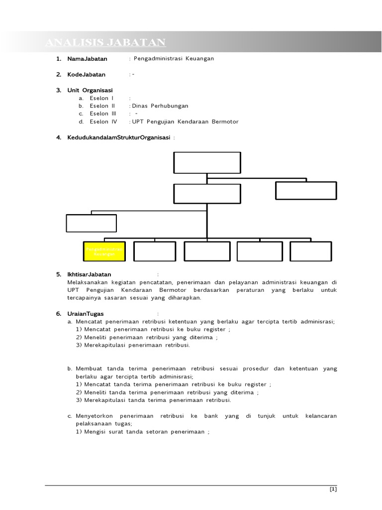 5.2. Pengadministrasi Keuangan (UPT PKB) OK | PDF