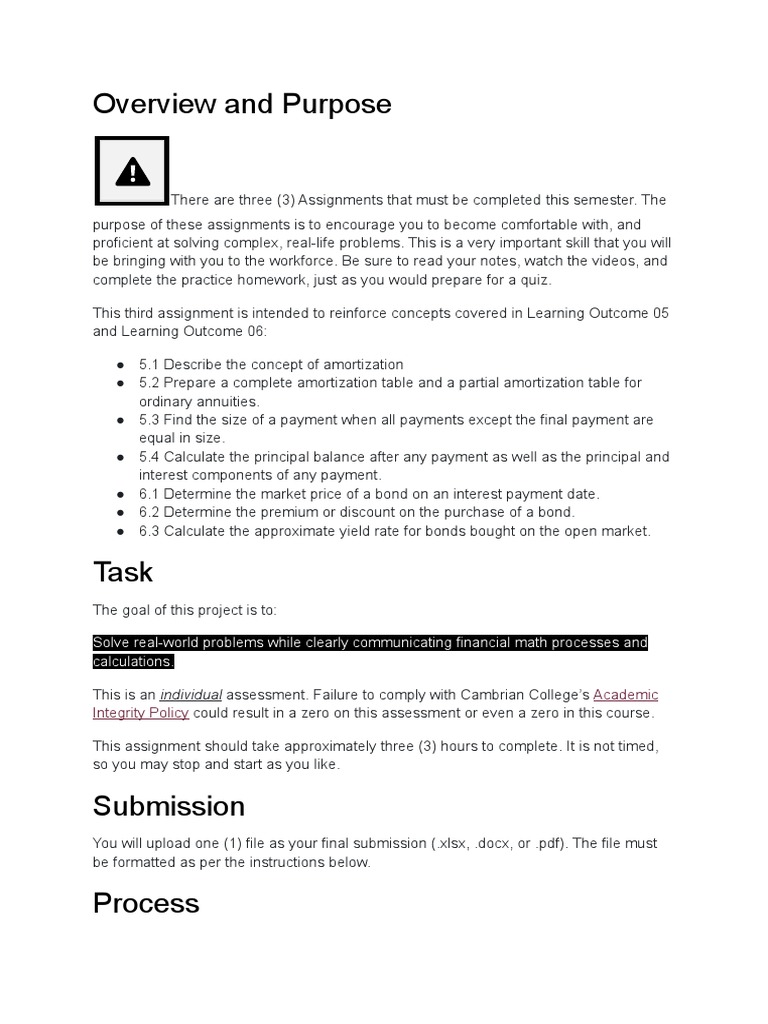 Overview and Purpose: Solve Real-World Problems While Clearly ...