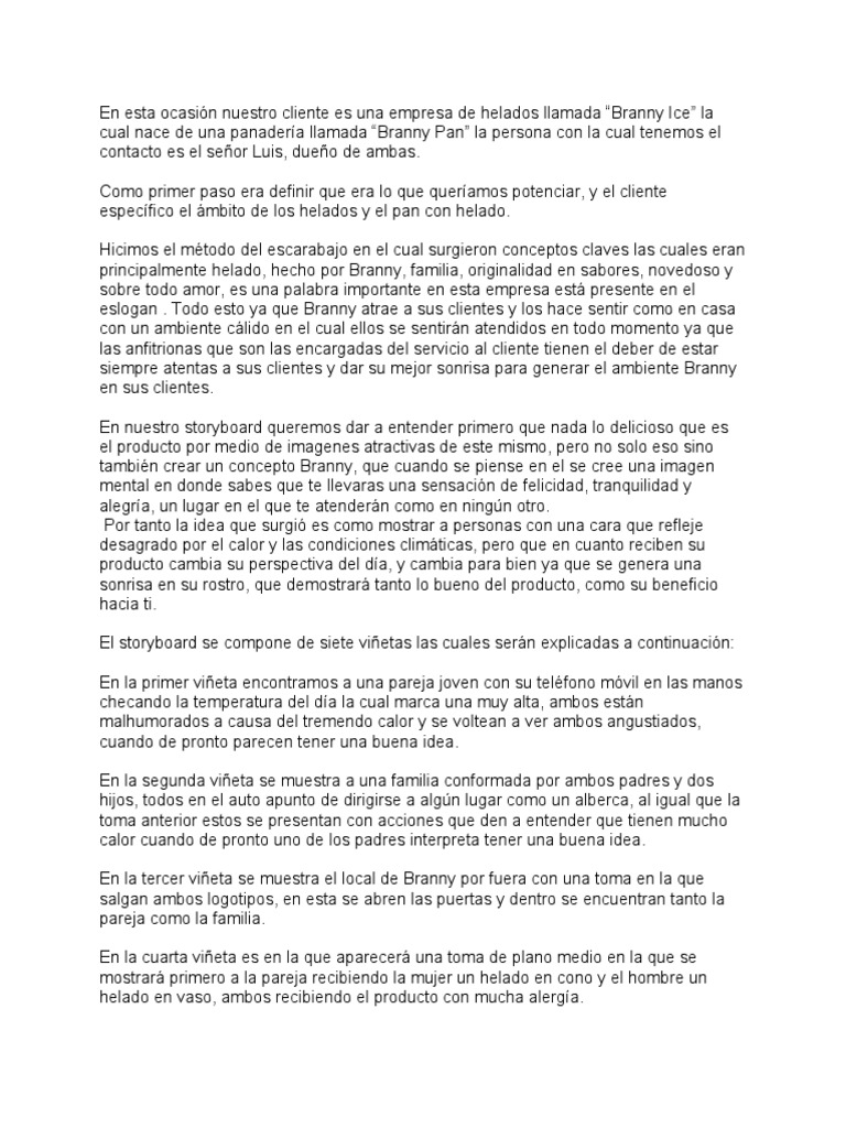 RP Storyboard | PDF | Cliente | Amor