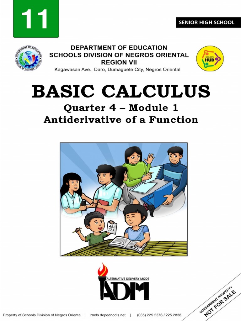 Basic Cal Q4 Module 1 | PDF | Integral | Function (Mathematics)