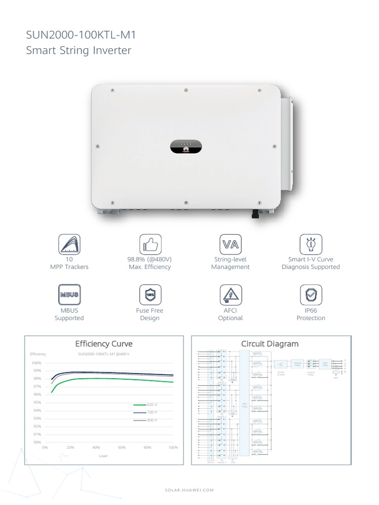 Huawei_Inverter and Datalogger_Data Sheet | PDF | Alternating Current ...