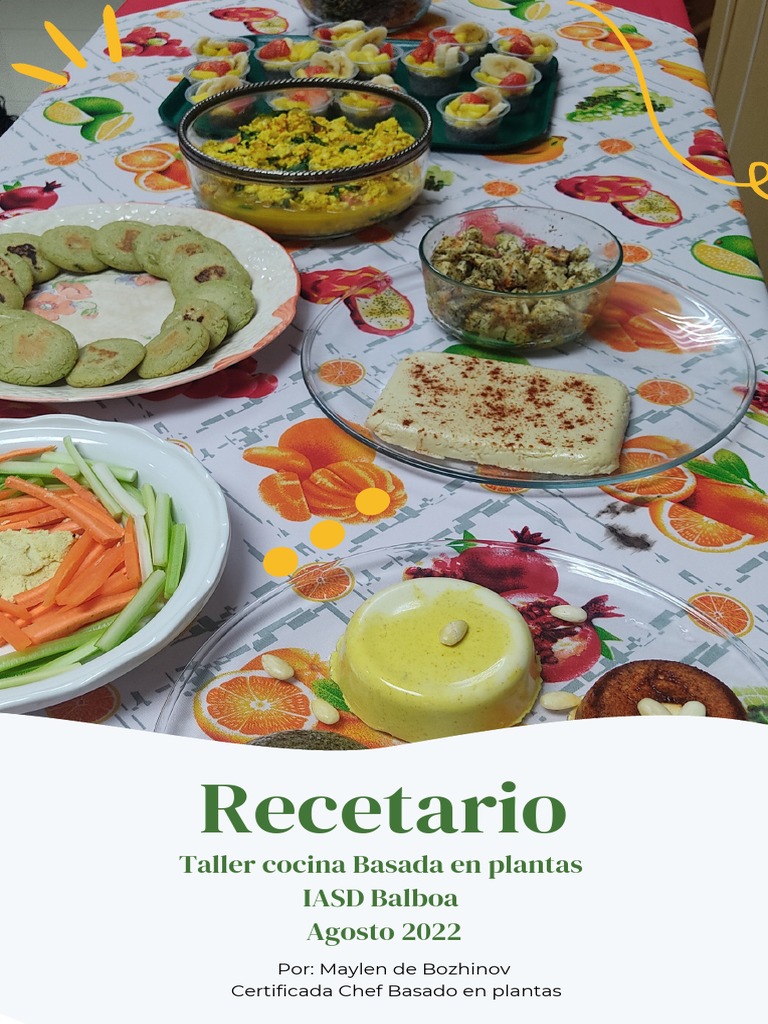 PDF - Recetario PlantBased Por Chef Maylen de Cocina Salud y Fe | PDF ...