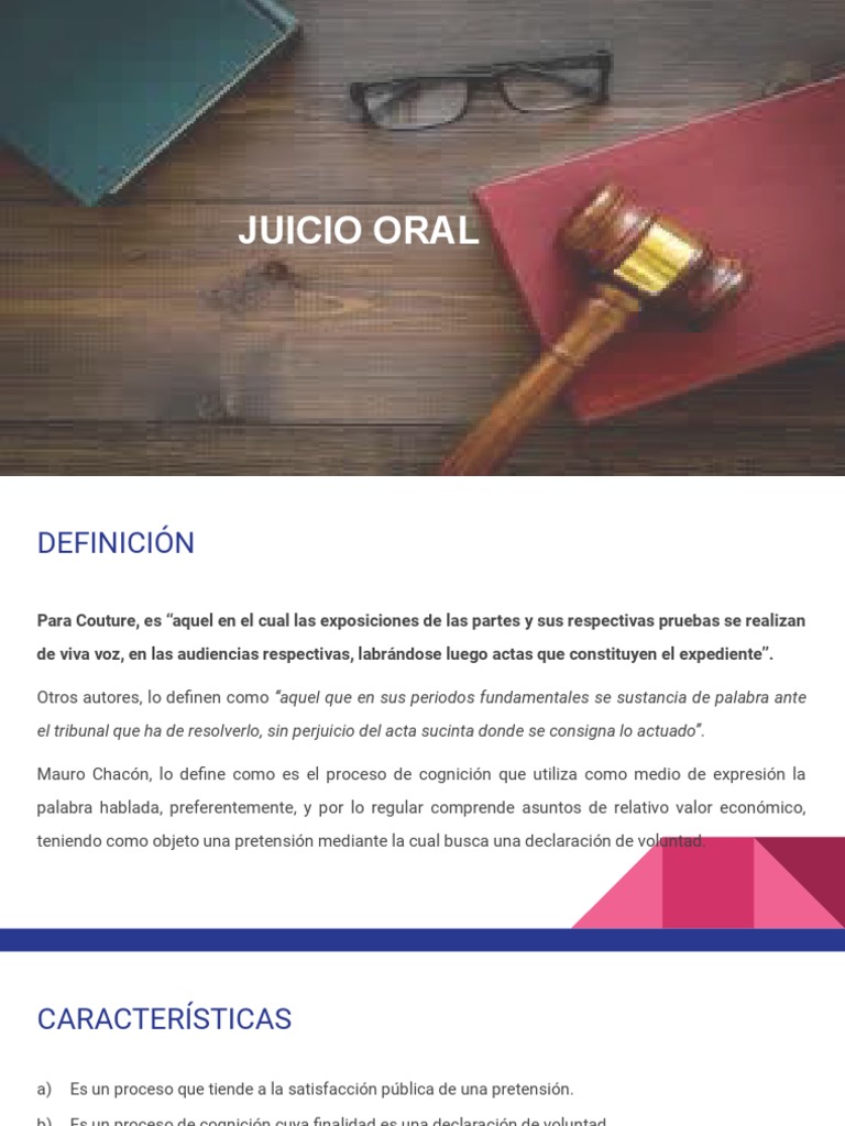 Juicio Oral | PDF | Juez | Sentencia (ley)