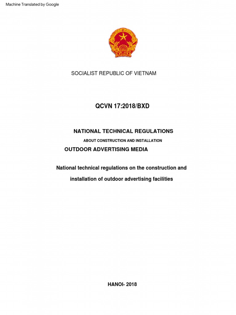 QCVN 172018-BXD National Technical Regulations On The Construction and ...
