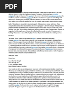 Analysis of Ros Barber's "Material" Poem | PDF | Poetry | Narration