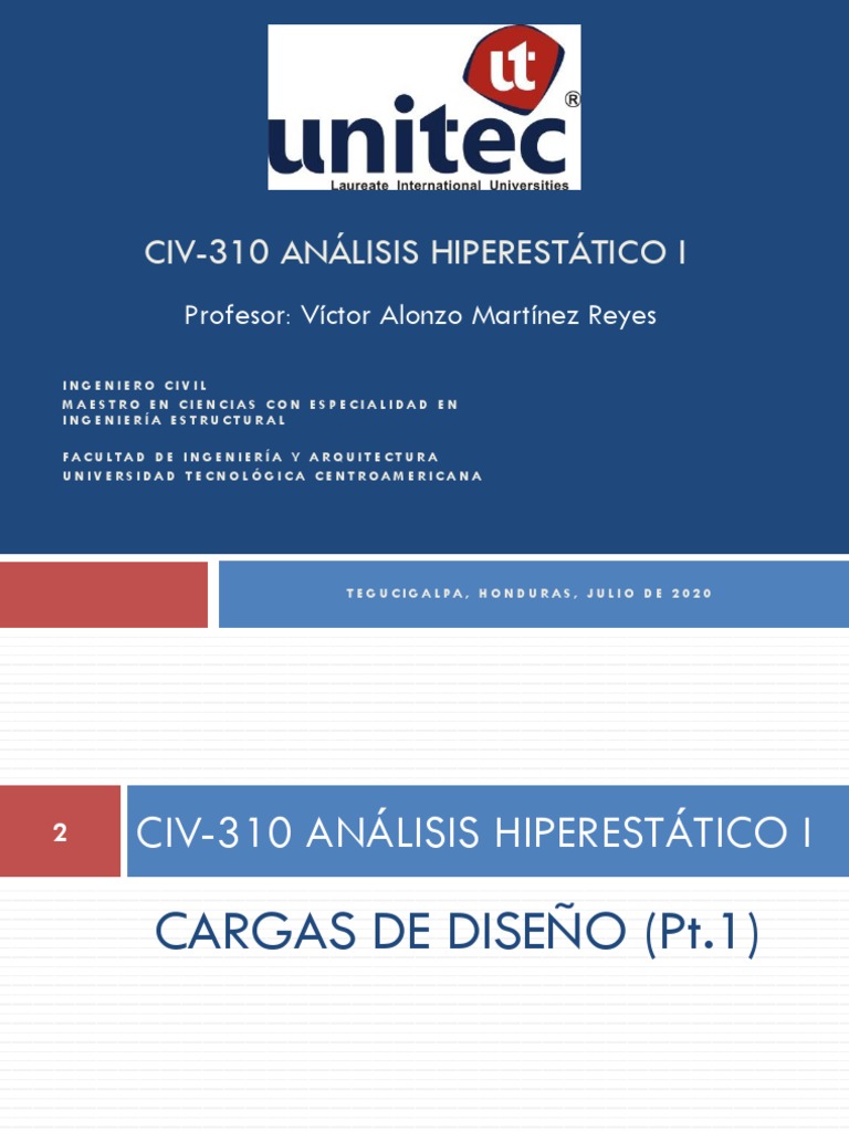 Civ 310-Ppt2-Cargas de Diseño 1 | PDF | Hormigón | Ingeniería