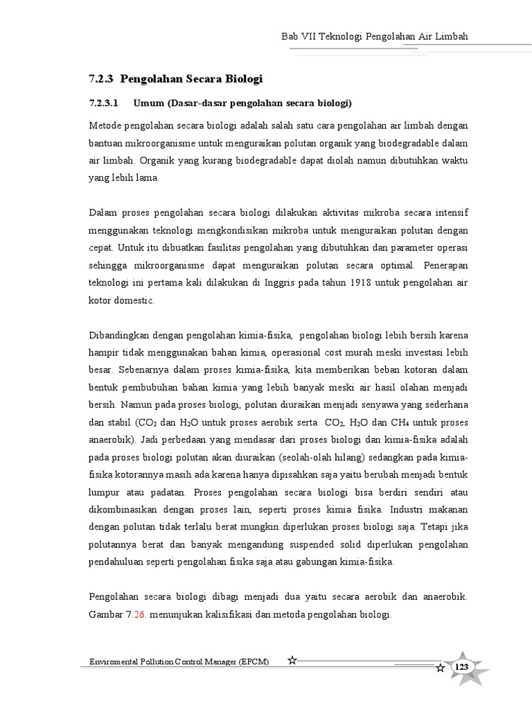 BAB7.2.3. Pengolahan Biologi | PDF