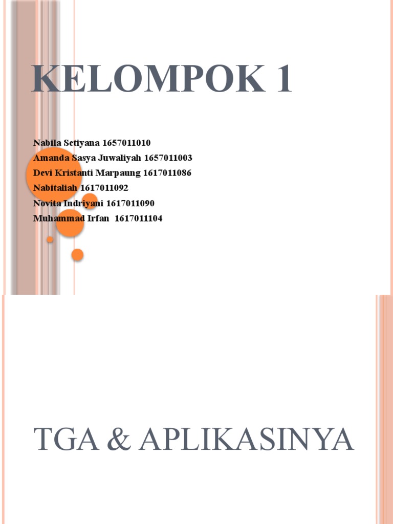 Kelompok 1 Tga | PDF