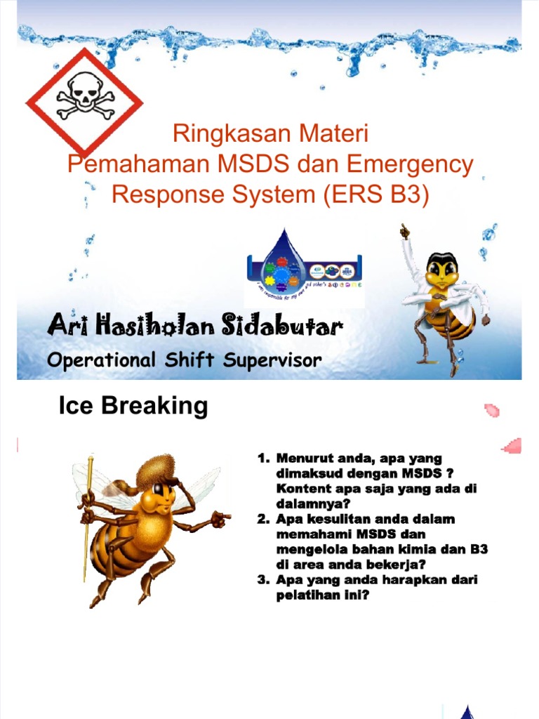 Dokumen - Tips Materi Training Msds Ers | PDF