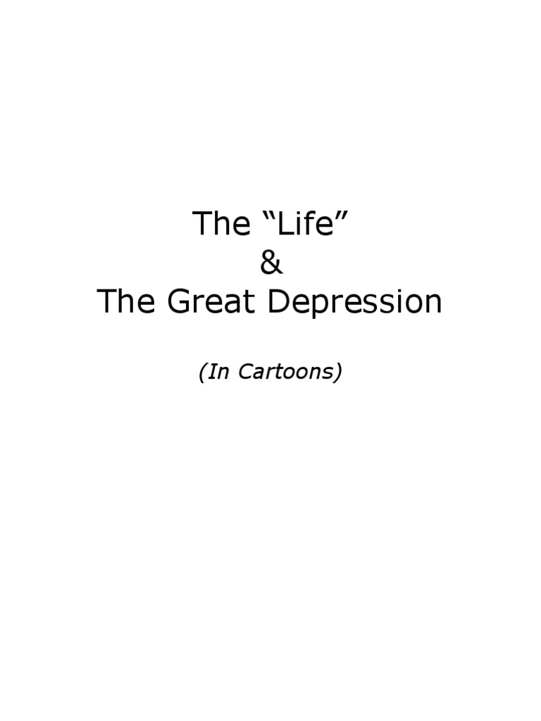 Great Depression Cartoons in Life Magazine | PDF | New Deal | Franklin ...
