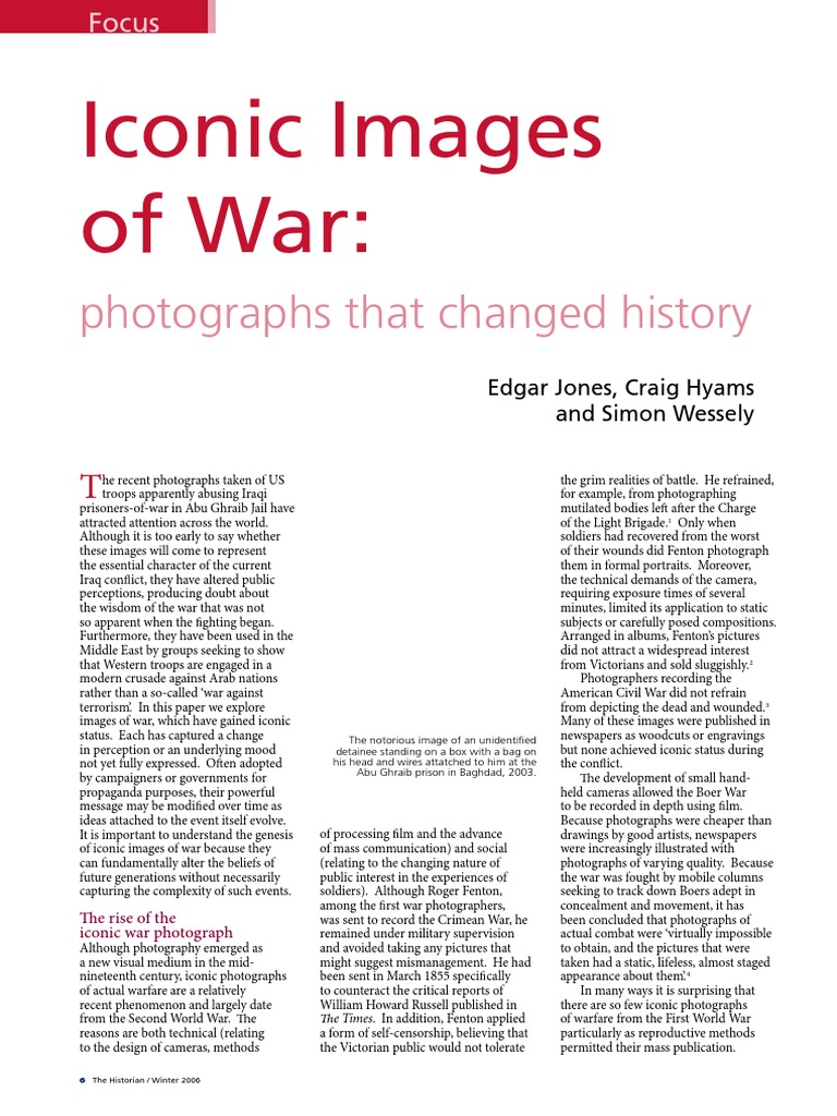 Iconic Images of War:: Photographs That Changed History | PDF