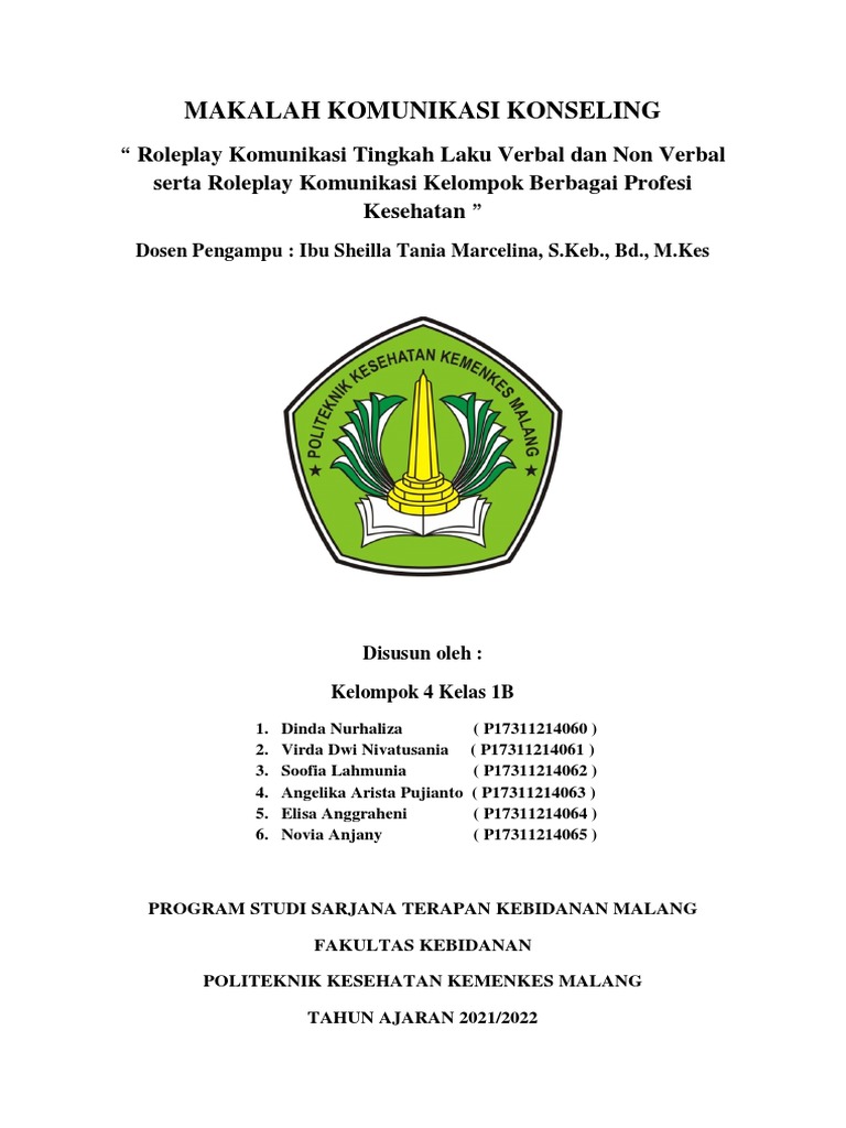 Makalah Komunikasi Konseling | PDF