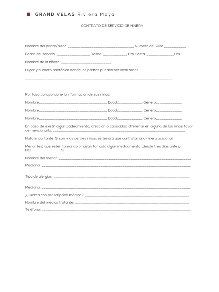 GVRM Info Contrato Nineras | PDF