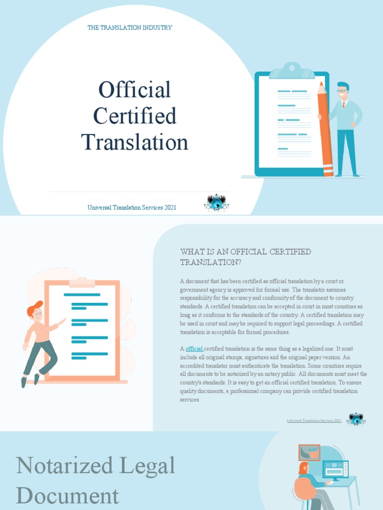 Official Certified Translation | PDF | Notary Public | Justice