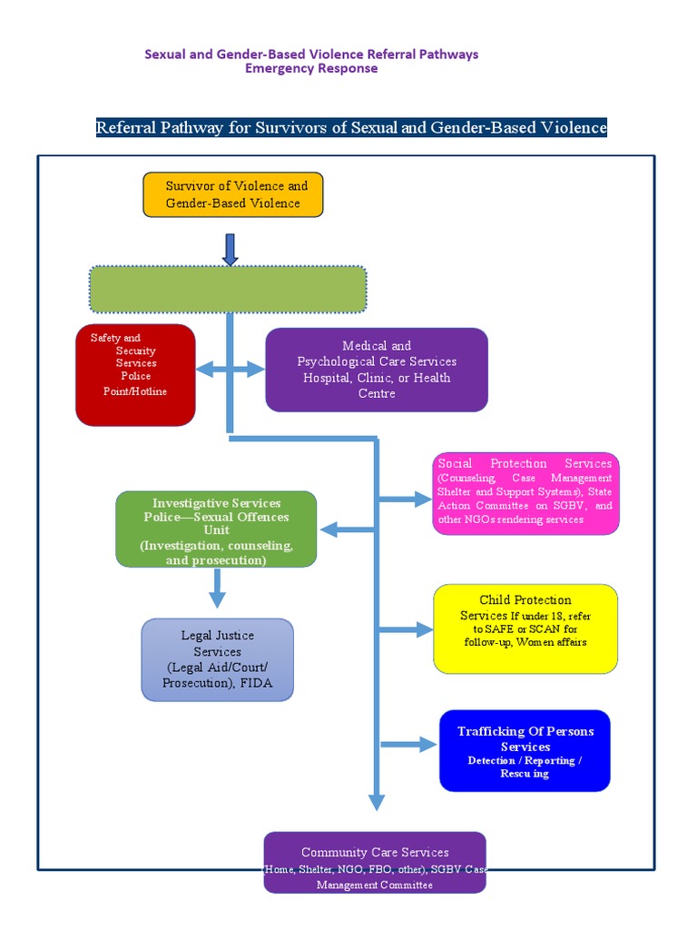 Referral Pathway For Survivors of Sexual and Gender-Based Violence | PDF | Violence Against ...