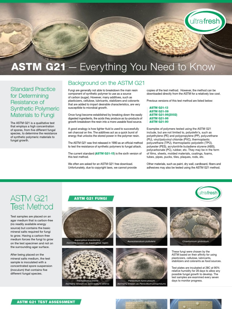 ASTM G21 - Everything You Need To Know | PDF | Thermoplastic | Fungus