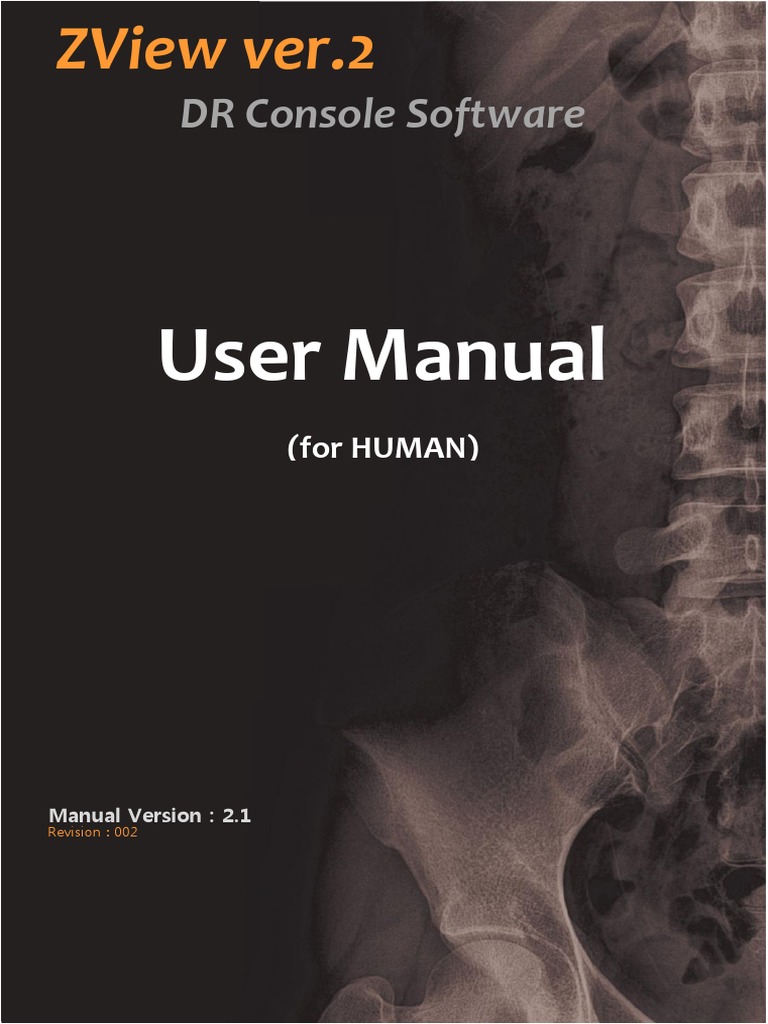 User Manual ZVIEW - For HUMAN (ENG) | PDF | Command Line Interface | Radiography