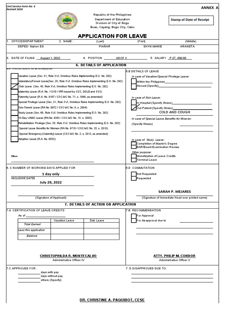 New Form 6 With ASDS Name | PDF | Social Programs | Government
