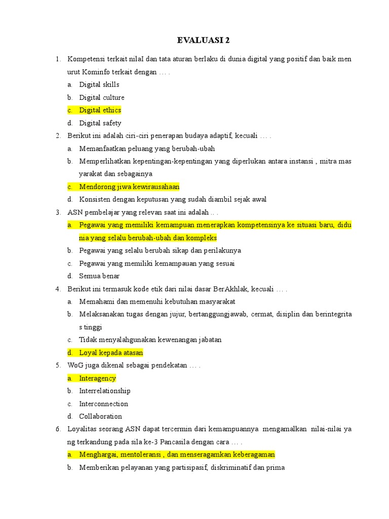 Evaluasi 2 Mooc | PDF