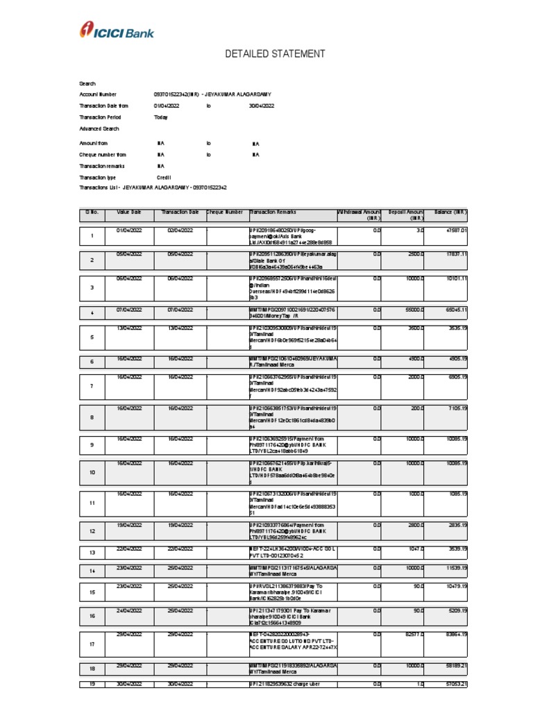 Statement | PDF | Cheque | Payments