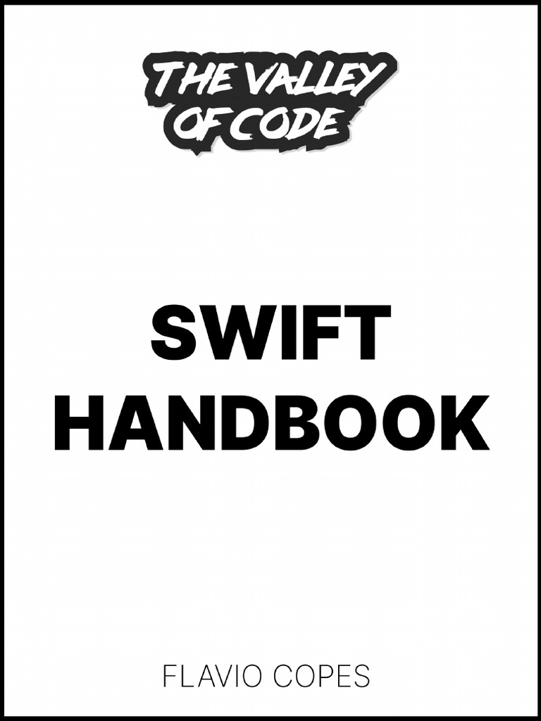 Swift Handbook Pdf Swift Programming Language Class Computer Programming