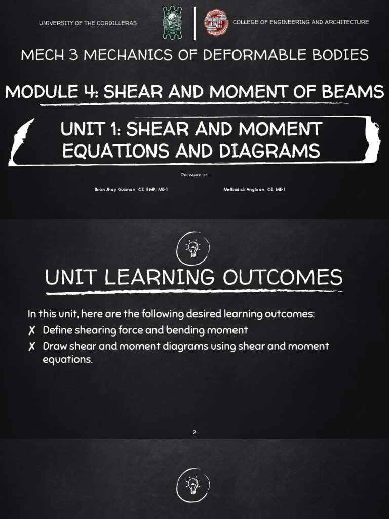 Mech 3-Module 4 | PDF | Bending | Beam (Structure)