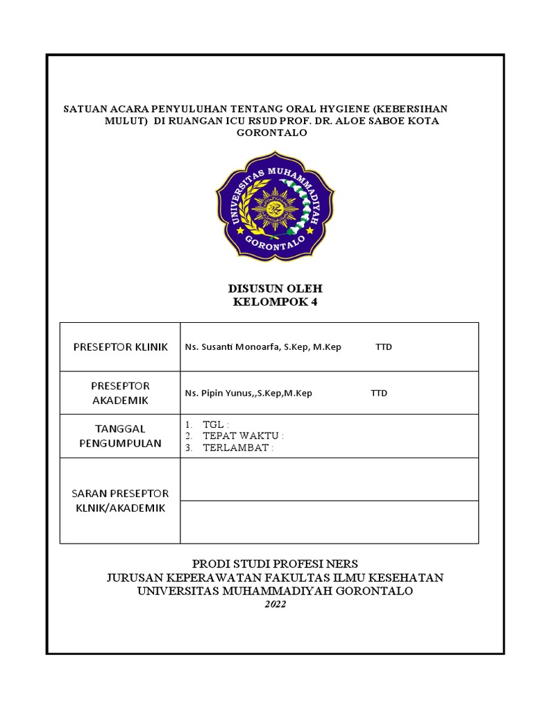 Sap Icu Oral Hiygiene Kl. 4 | PDF | Kesehatan Holistik | Sains & Matematika