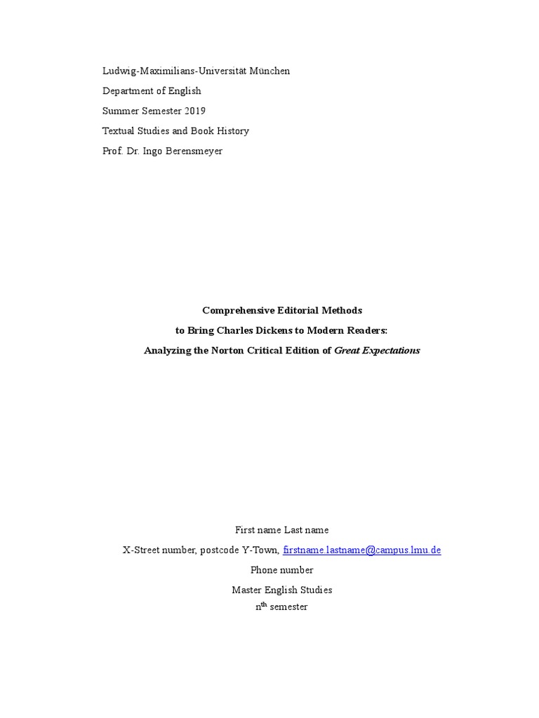 sample-seminar-paper | PDF | Textual Criticism | Bibliography