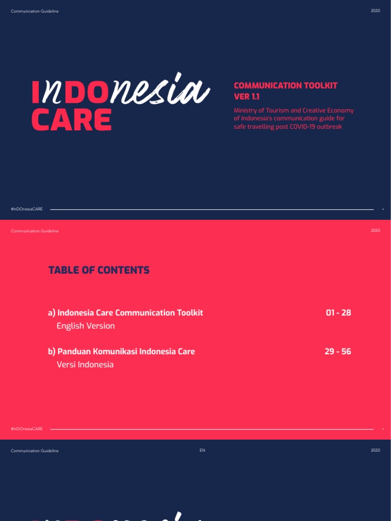Communication Guideline Chs (En-Id) v1-1 | PDF | Hygiene | Graphic Design