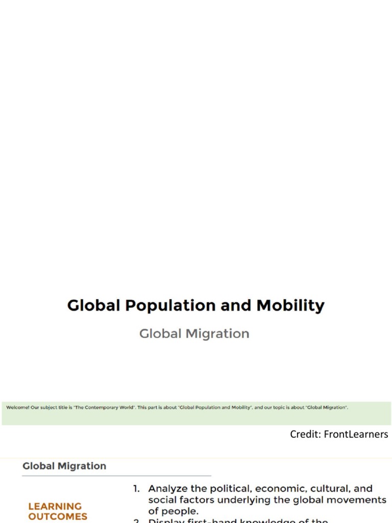 Global Migration | PDF | Social Science