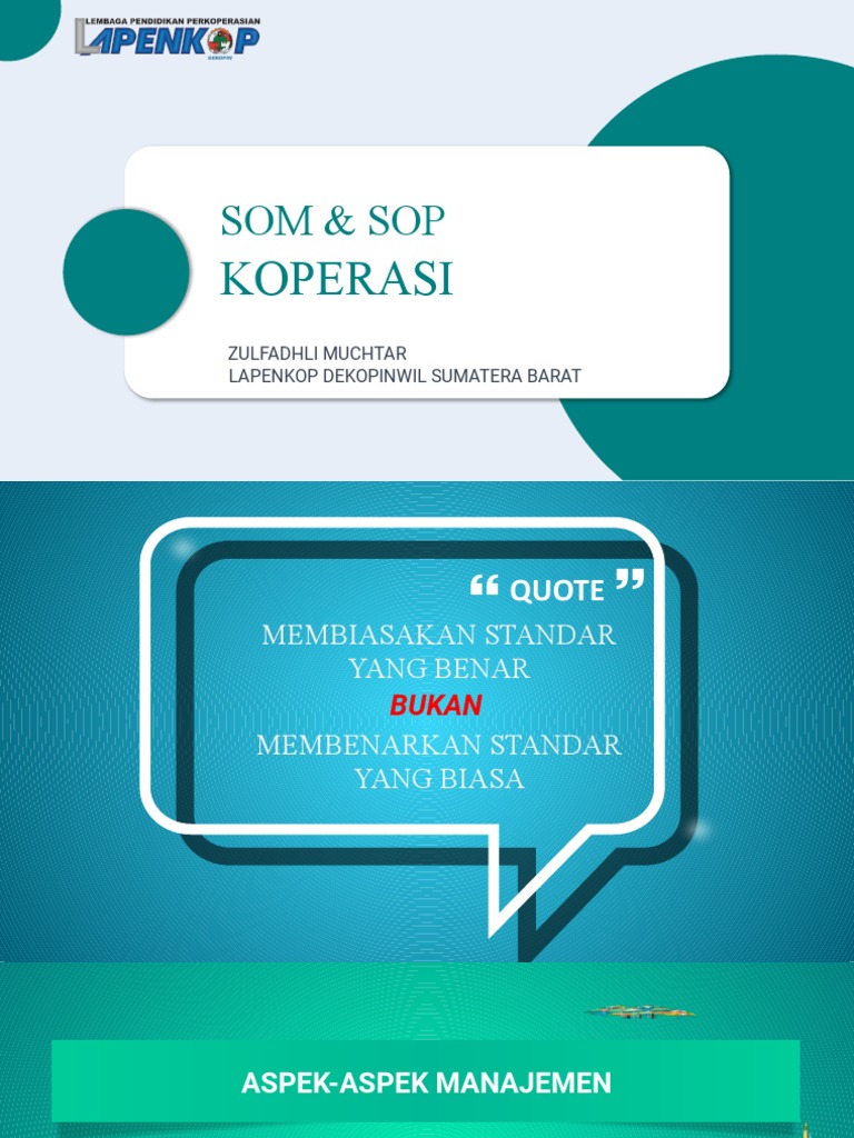 Som & Sop Koperasi | PDF