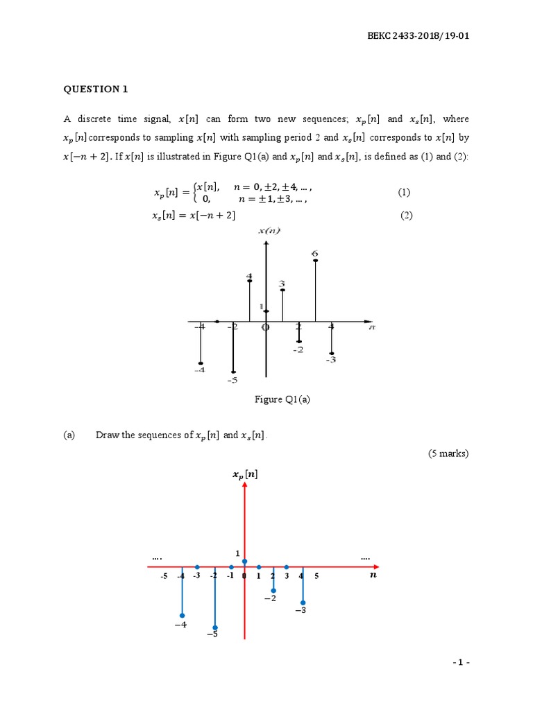 Answer Final BEKC2433 - 1819 - Sem01 | PDF | Electronics | Telecommunications Engineering