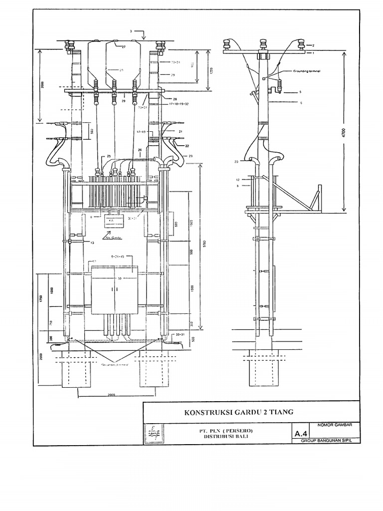 GMBR Gardu 2 Tiang | PDF