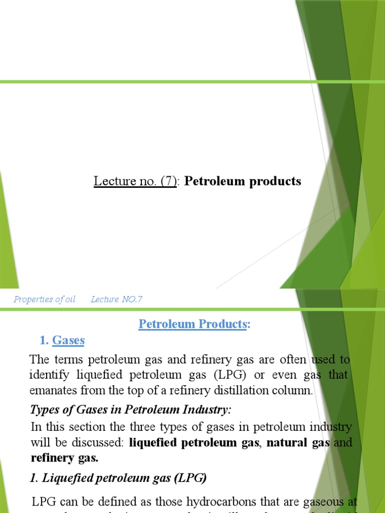 07 P. P. Lecture NO. 7 | PDF | Natural Gas | Liquefied Petroleum Gas