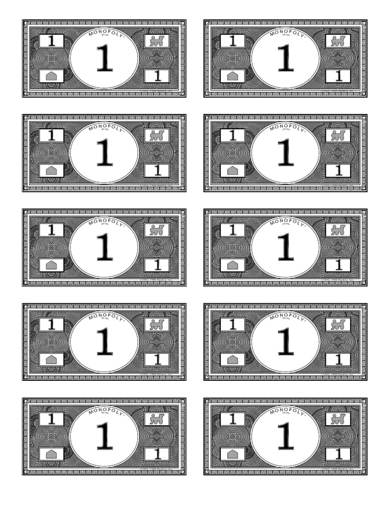 $1 - Monopoly Money