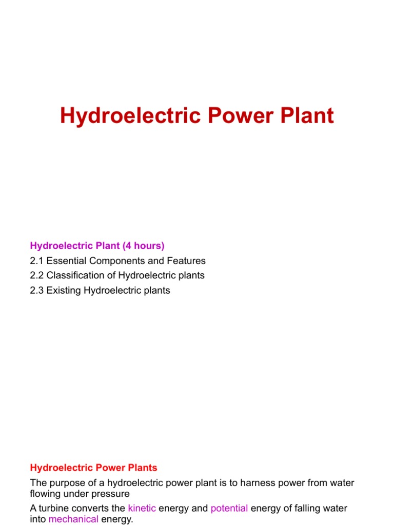 Hydroelectric Powerplant | PDF | Hydroelectricity | Spillway