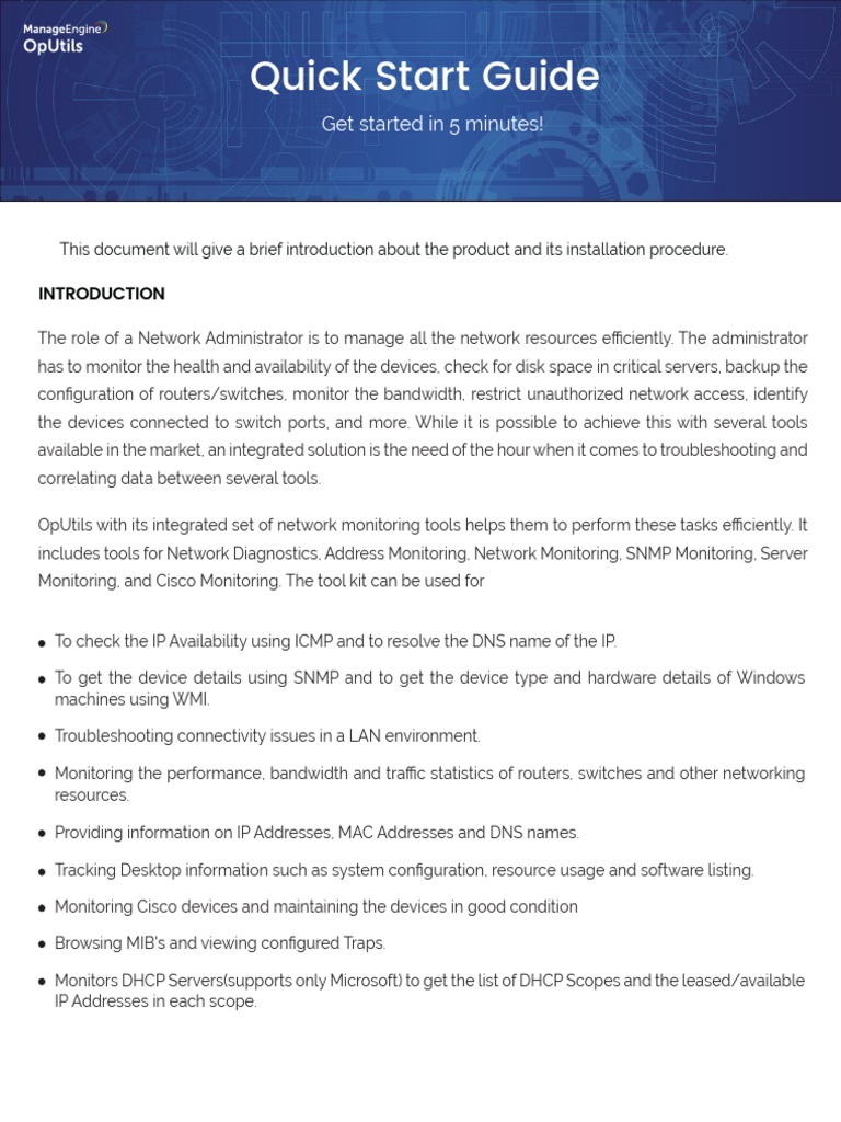 Quick Start Guide: Get Started in 5 Minutes! | PDF | Installation ...