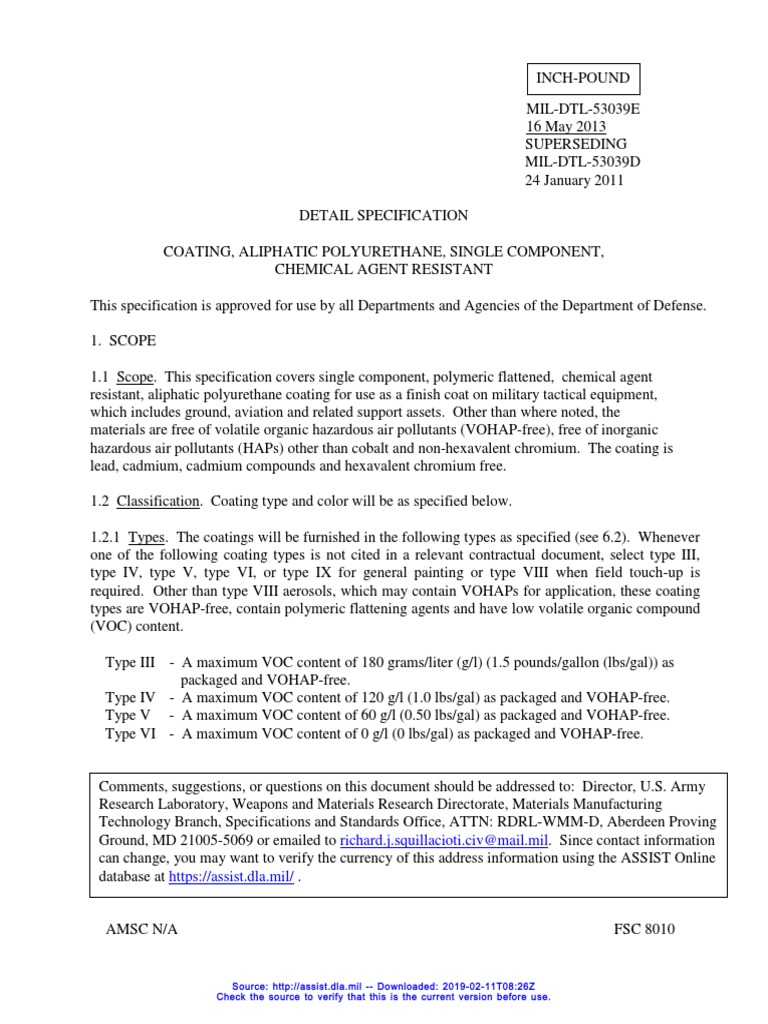 MIL-DTL-53039E - Standart - Son Kat | PDF | Oxide | Chromium