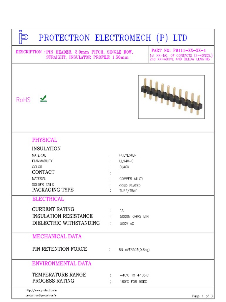 BERG - Protectron - P9111 | PDF