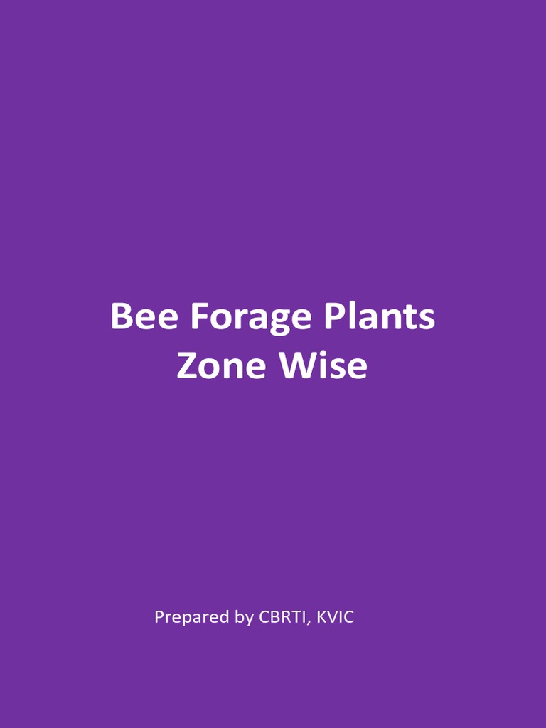 Bee Forage Plant Final | PDF | Plants | Botany