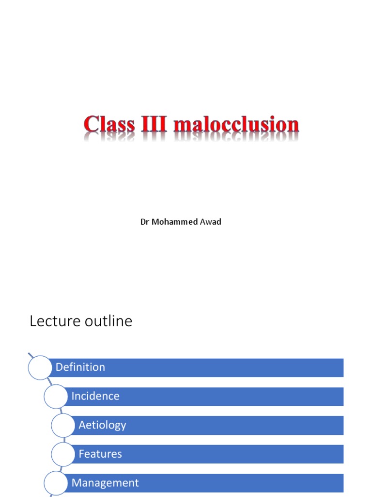 Class III | PDF | Orthodontics | Dentistry Branches